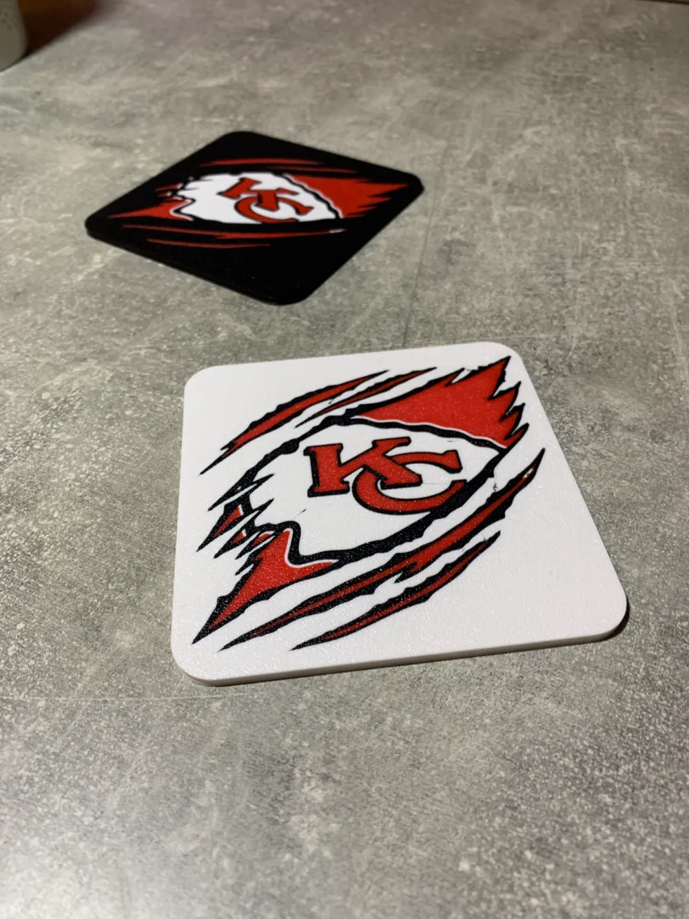 KANSAS CITY CHIEFS - COASTERS by VM3D - MakerWorld