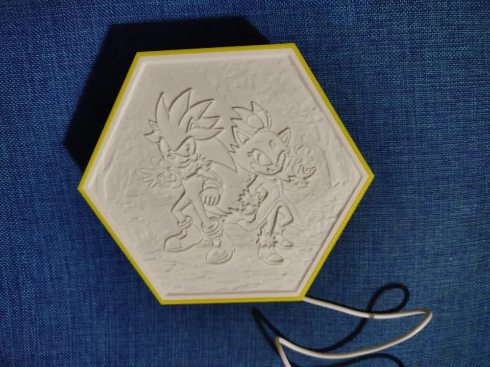 Night Lamp - Silver and Blaze (Sonic) - Free 3D Print Model - MakerWorld