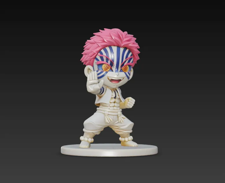 Akaza Chibi - Kimetsu no Yaiba - Modelo de impresión 3D gratuito ...