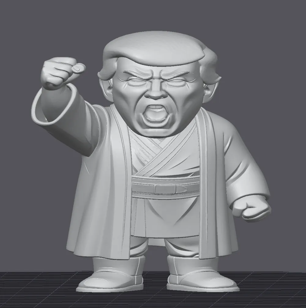 Angry Jedi Trump by hubbot MakerWorld: Download Free 3D Models