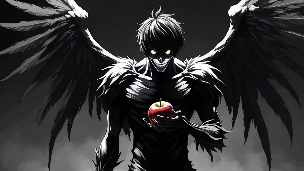 Death Note Ruyk poster hueforge by Xasmukarman - MakerWorld