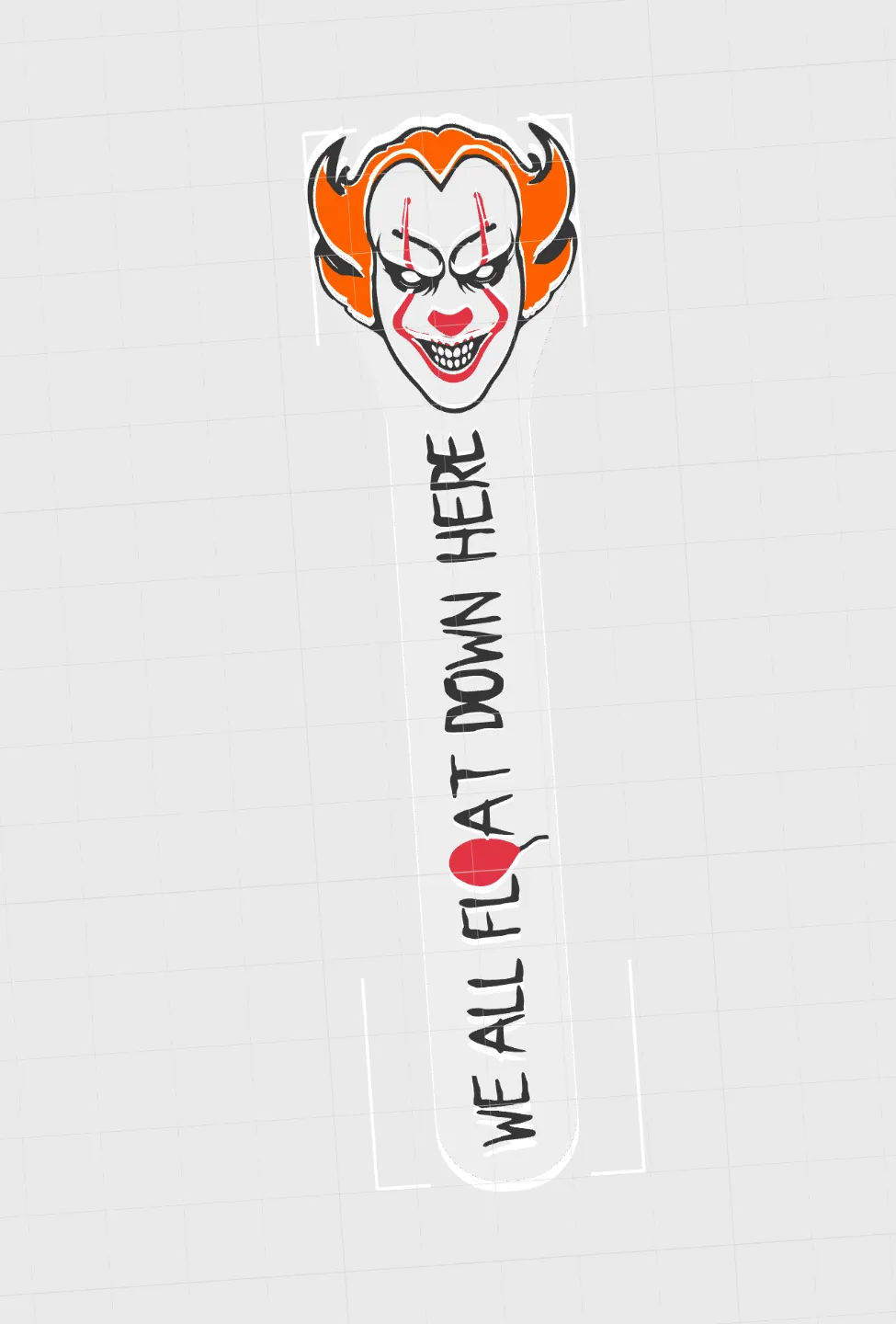 Pennywise bookmark by sebperez MakerWorld: Download Free 3D Models