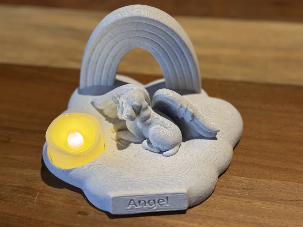 Cocker Spaniel Ángel en Nube con Arcoíris Conmemorativo - Modelo de ...