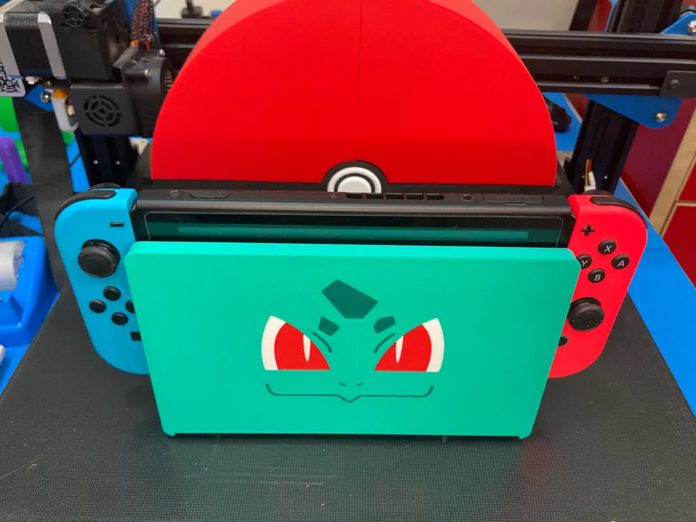 Bulbasaur Pokemon Nintendo Switch dock cover by Franchescor - MakerWorld