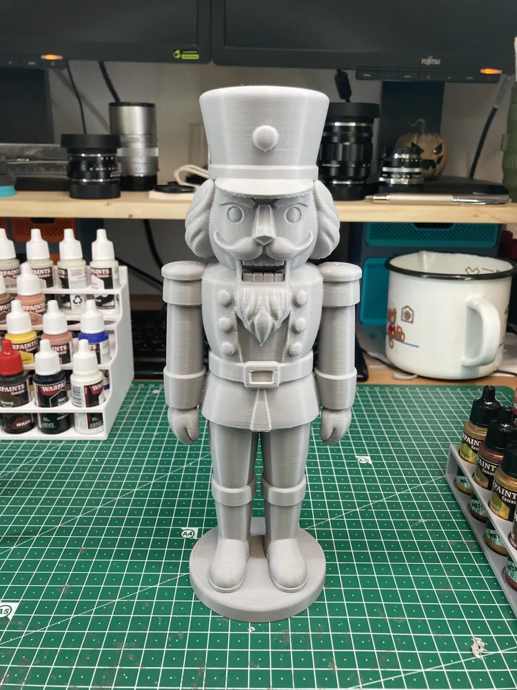 Classic Nutcracker for Painting - Free 3D Print Model - MakerWorld