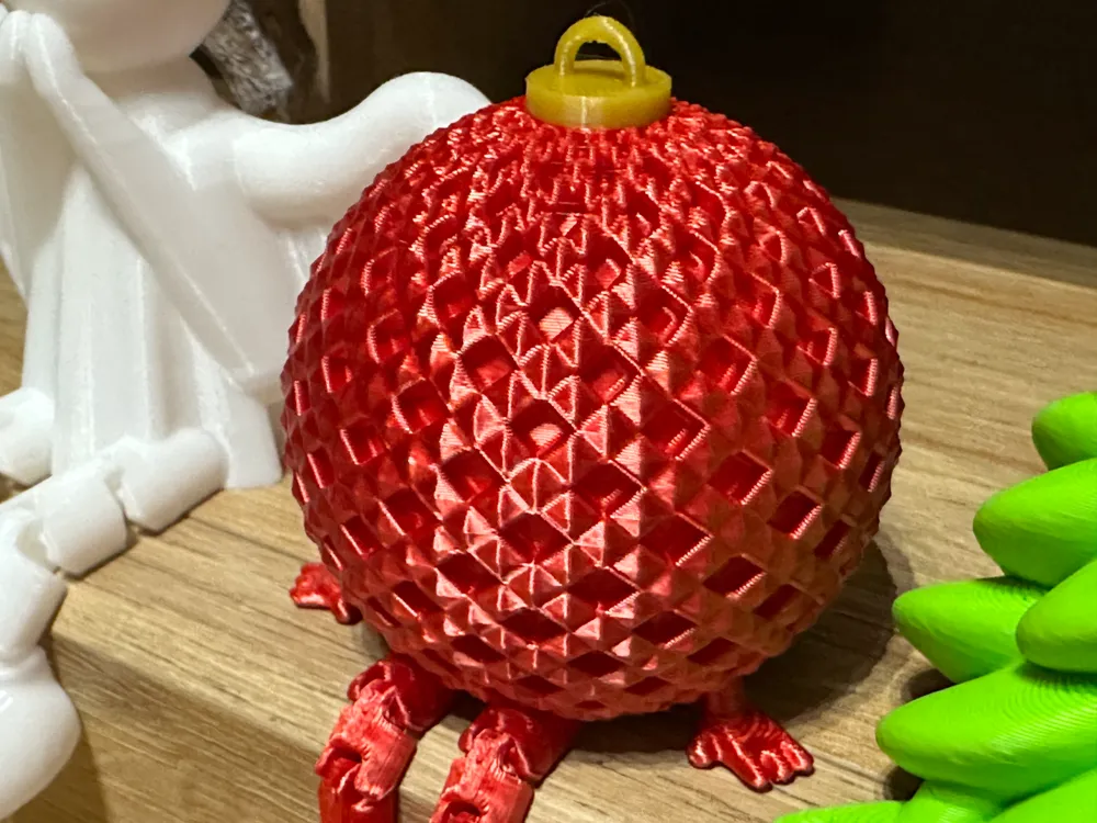 Articulated Christmas Ball v7 - Free 3D Print Model - MakerWorld