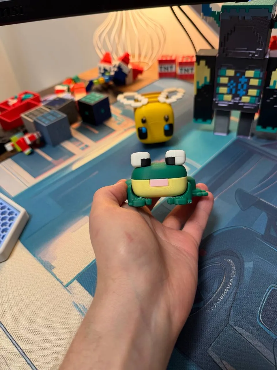 Minecraft look Chunky Frog NO AMS - Free 3D Print Model - MakerWorld