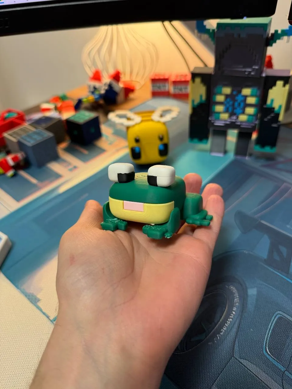 Minecraft look Chunky Frog NO AMS - Free 3D Print Model - MakerWorld