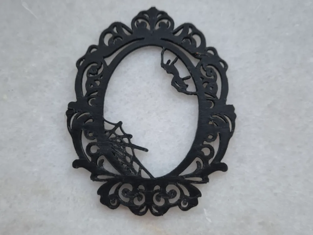 Vintage Halloween Spider Web Frame by Deadlisins - MakerWorld