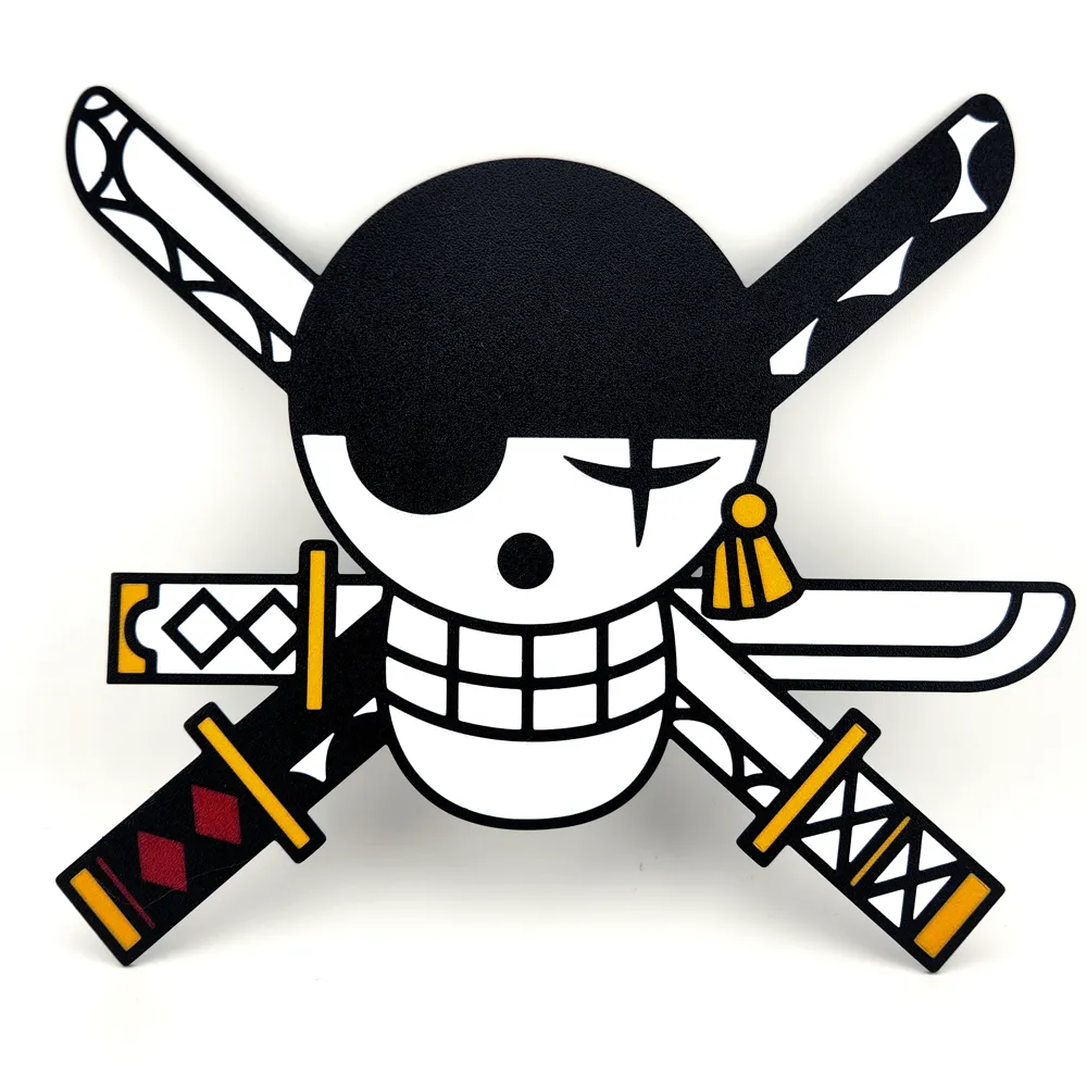 Jolly roger One piece Roronoa Zoro AMS - Free 3D Print Model - MakerWorld
