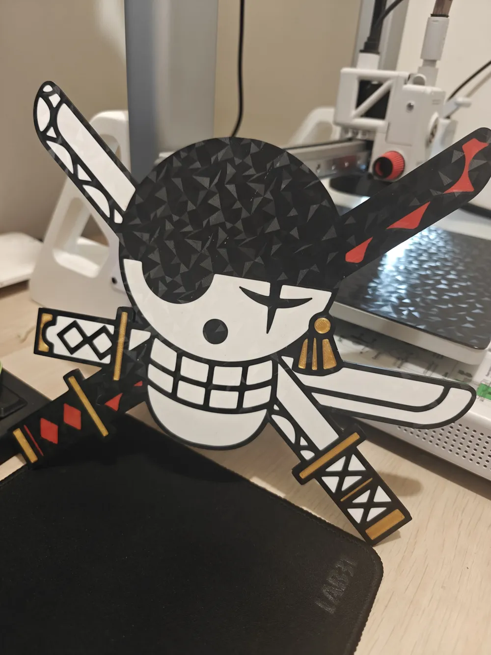 Jolly roger One piece Roronoa Zoro AMS - Free 3D Print Model - MakerWorld