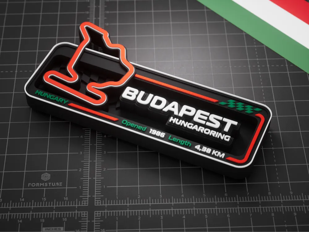Race Track collectables / "HUNGARORING" - Free 3D Print Model - MakerWorld