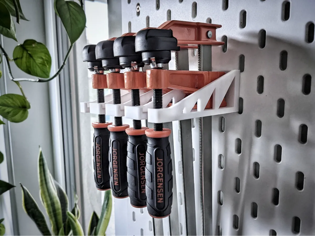 Jorgensen F-Type Bar Clamp Rack for Skadis Board by zomb MakerWorld ...