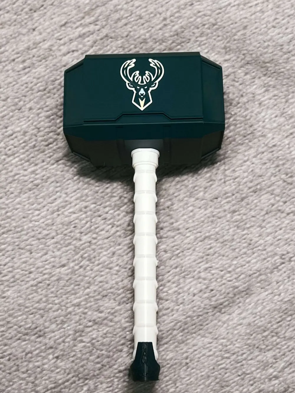 NBA Milwaukee Bucks Thor Hammer Remixed by PixelToPlastics MakerWorld ...