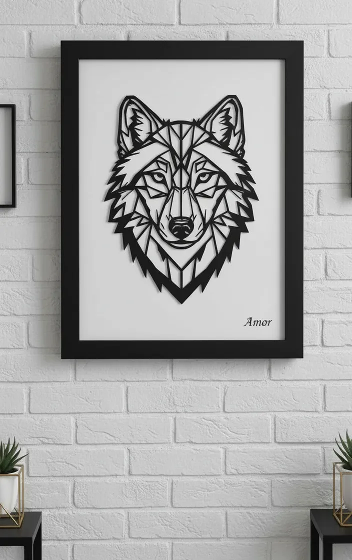 Custom name wolf frame - Free 3D Print Model - MakerWorld