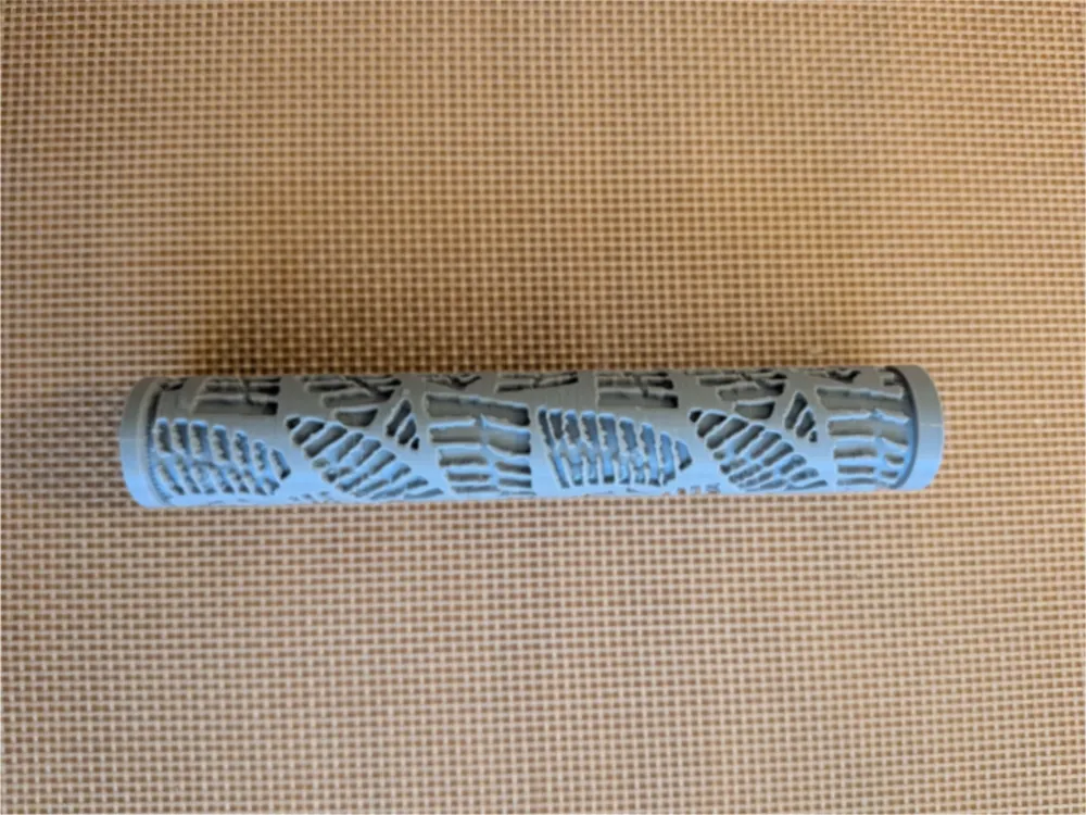 Texture Rolling Pin - Abstract Fern Leaf Pattern - Free 3D Print Model ...