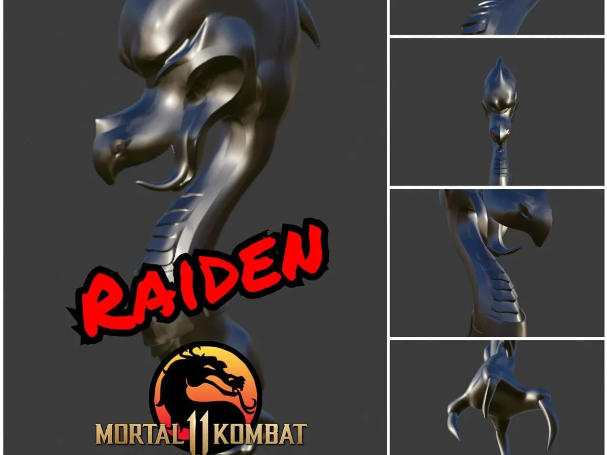 Raiden staff from Mortal Kombat 11 by ShQ@r.Ok MakerWorld: Download ...