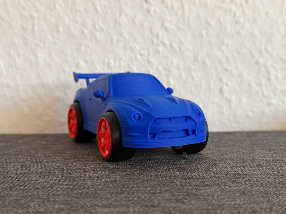 tooned Nissan GTR - Free 3D Print Model - MakerWorld
