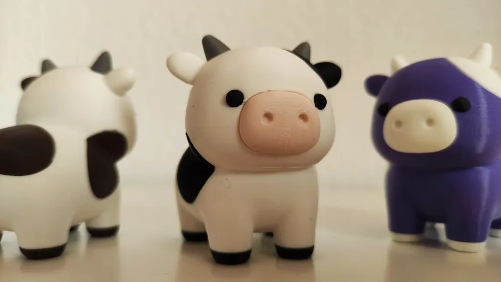 Cute Cows - Free 3D Print Model - MakerWorld
