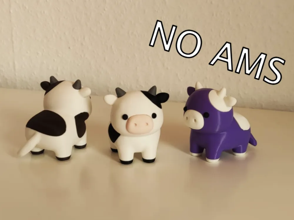 Cute Cows - Free 3D Print Model - MakerWorld