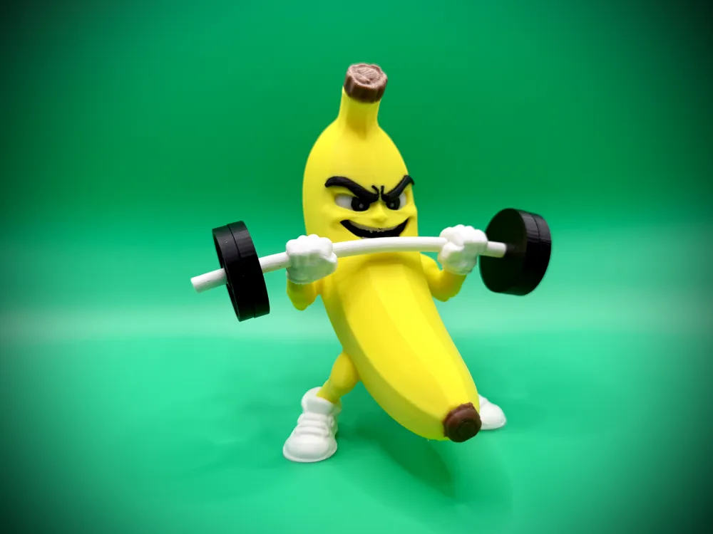 Funny Weight Lifting Banana Gym Bro Figurine! - Free 3D Print Model ...