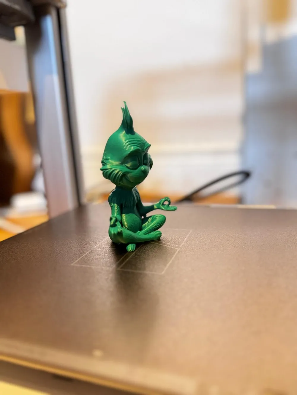 Grinch Meditation Figurine - Free 3D Print Model - MakerWorld