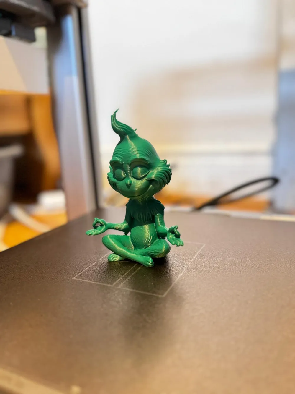 Grinch Meditation Figurine - Free 3D Print Model - MakerWorld