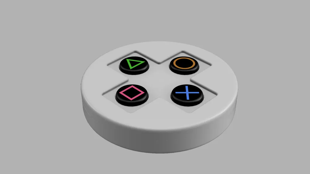 Retro Playstation 1 Controller Clicker by phoenix3dmodels MakerWorld ...