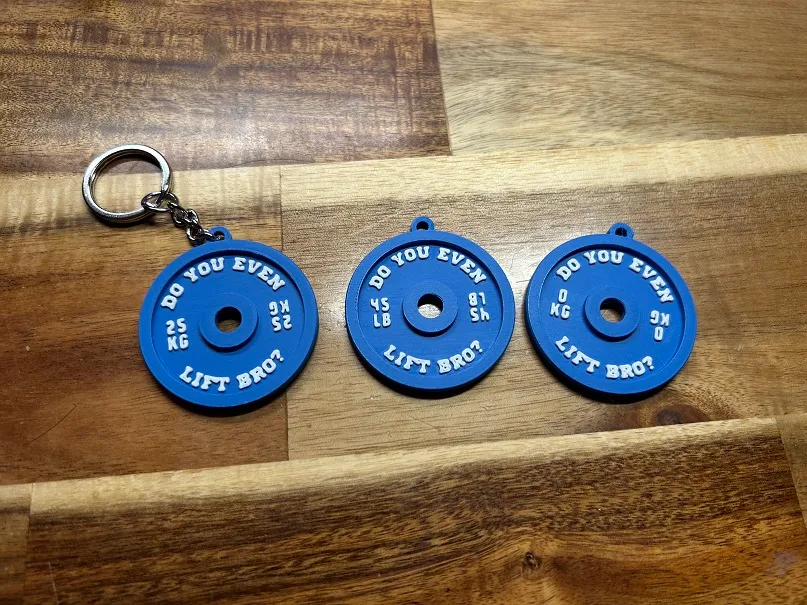 Weight Plate Keychain - Do You Even Lift Bro? by Rusty Tractor ...