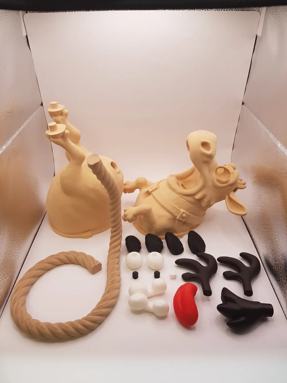 Large Flying Rudolph with Rope Stand no AMS ! - Free 3D Print Model ...