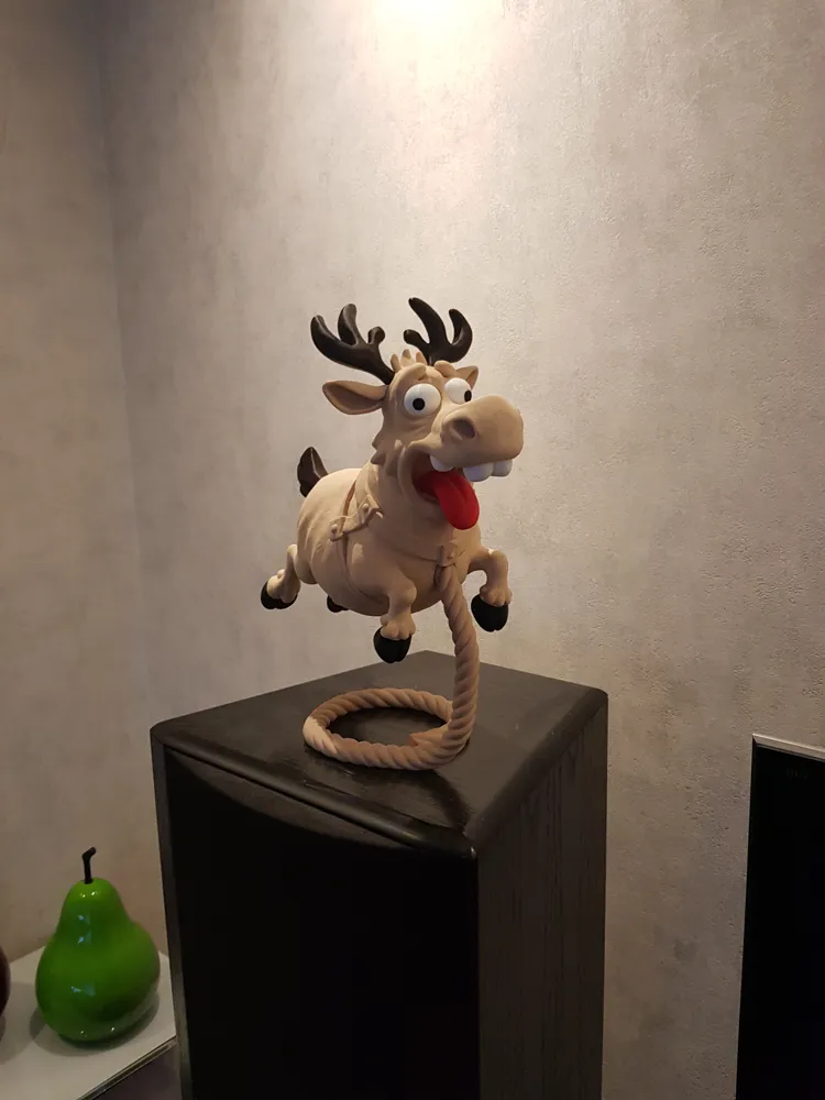 Large Flying Rudolph with Rope Stand no AMS ! - Free 3D Print Model ...