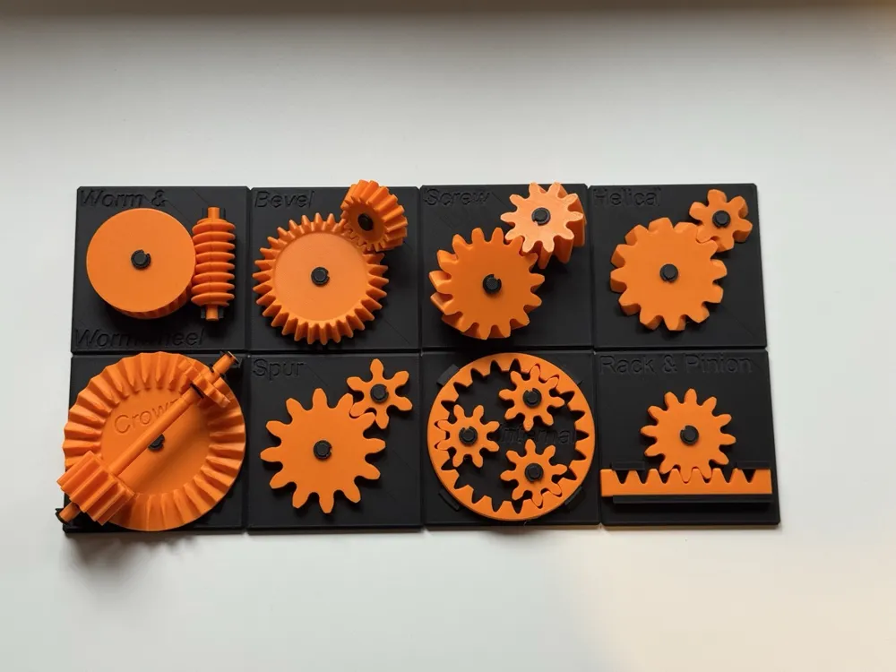 Gear examples for teaching - Free 3D Print Model - MakerWorld