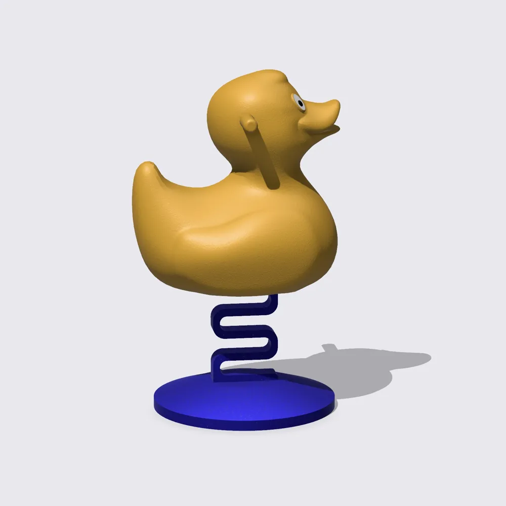 SEESAW DUCK ON SPRING (BOBBLEHEAD) by PrintThatBoii - MakerWorld