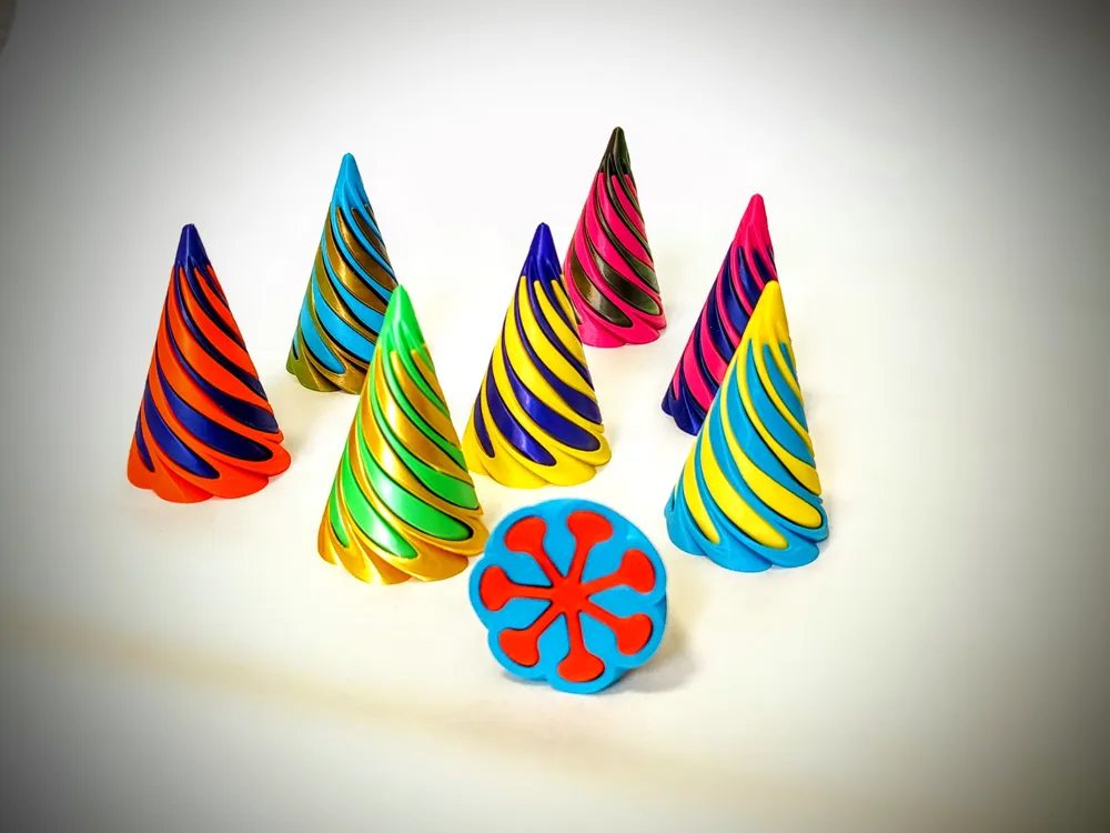 Vortex Spiral Tree Fidget 2.gen by 3DudekMakerWorld: Download Free 3D ...