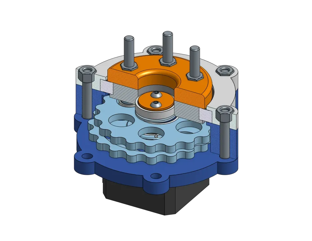 NEMA 17 Cycloidal Drive Remixed by Aljazko MakerWorld: Download Free 3D ...