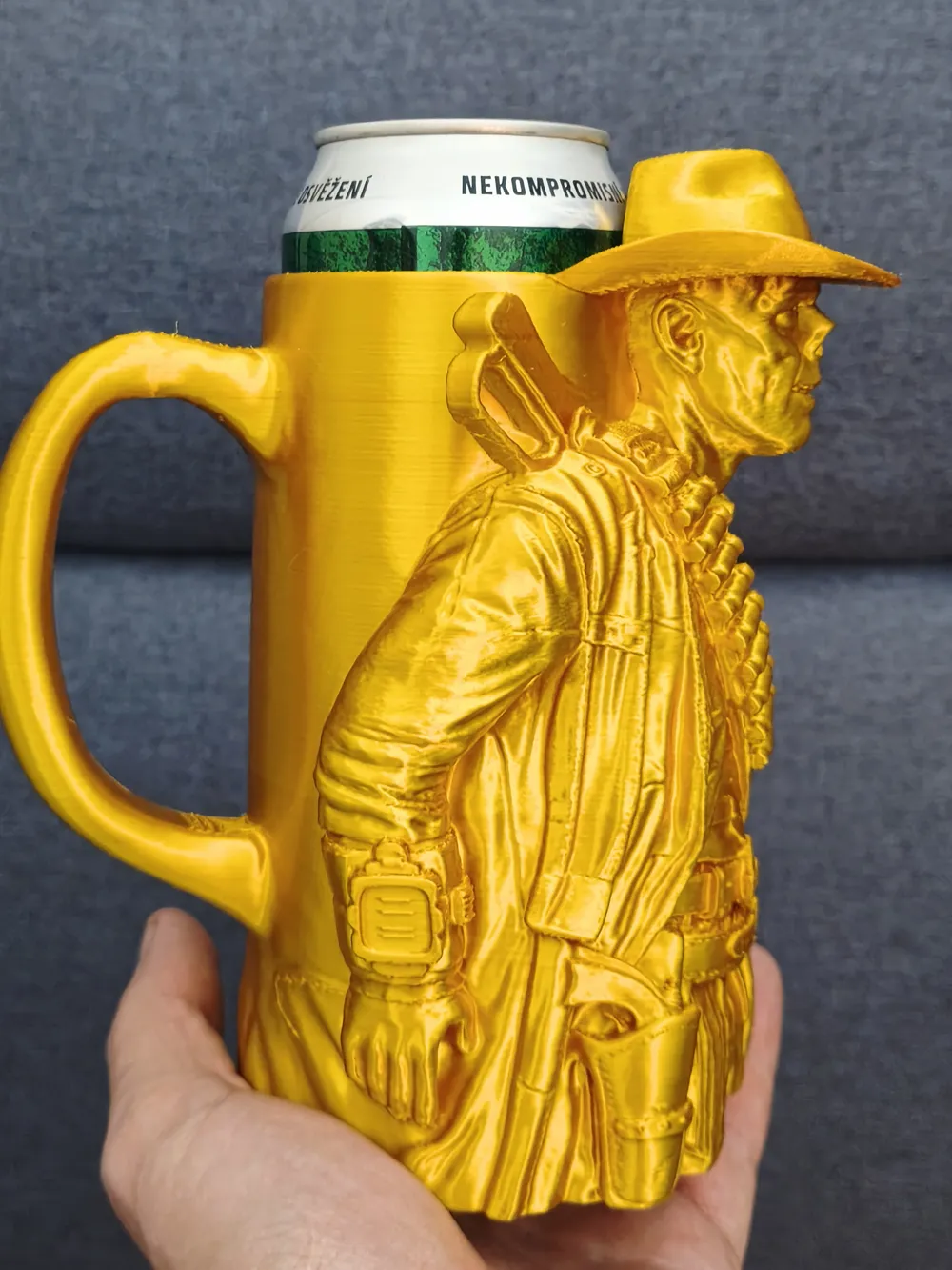 The Ghoul (Fallout) - Can Holder / Beer mug - Free 3D Print Model ...