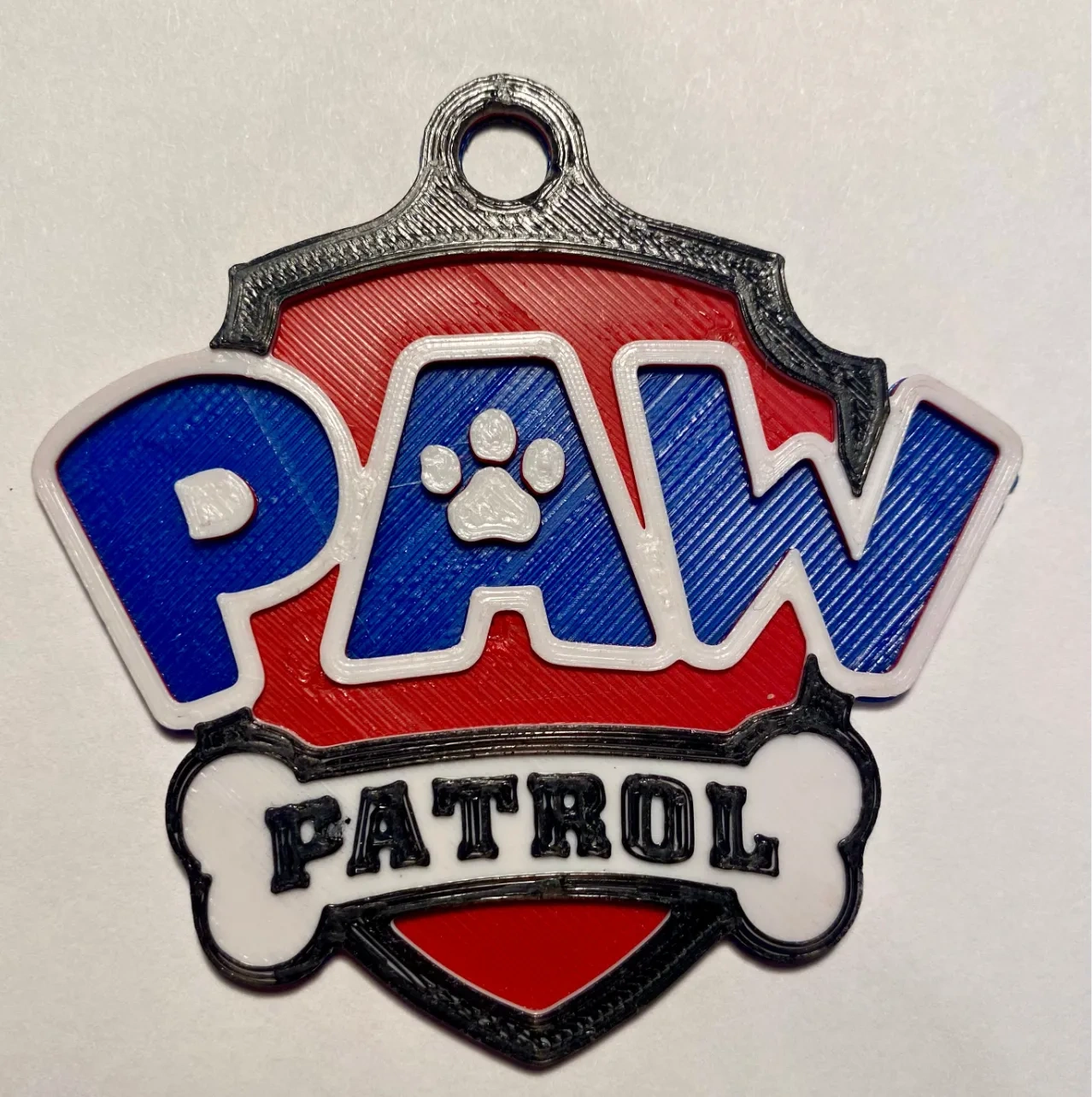 Paw Patrol Logo Badge Keychain by Double_yy - MakerWorld