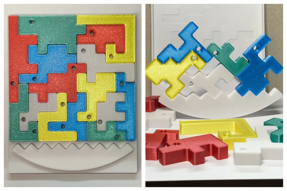 Puzzle tetris balance game by sevenlives MakerWorld: Download Free 3D ...