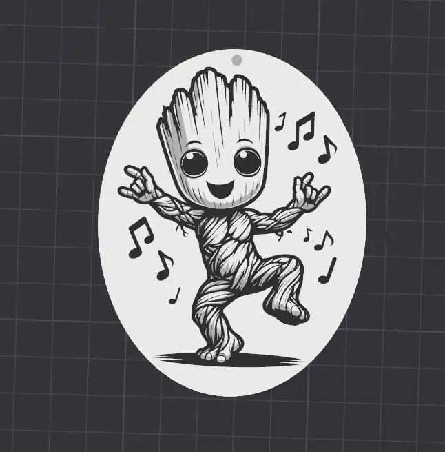 Groovy Groot in Musical Flight by ZipZapPrint - MakerWorld
