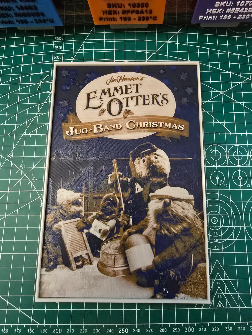 Emmet Otter's Jug-Band Christmas Poster - Hueforge by Lumpy3D - MakerWorld