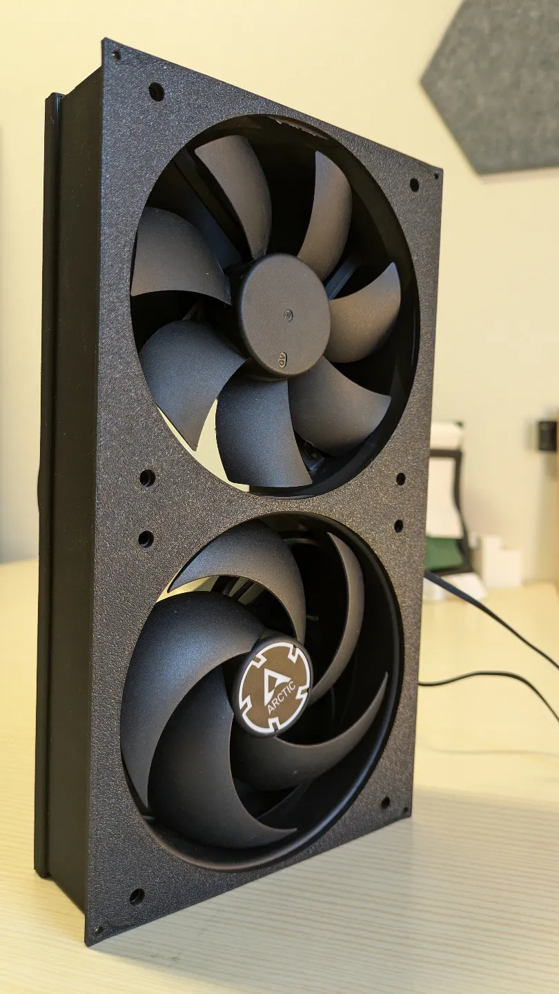 Dual fan to vent adapter (parametric) by Bongus MakerWorld: Download ...