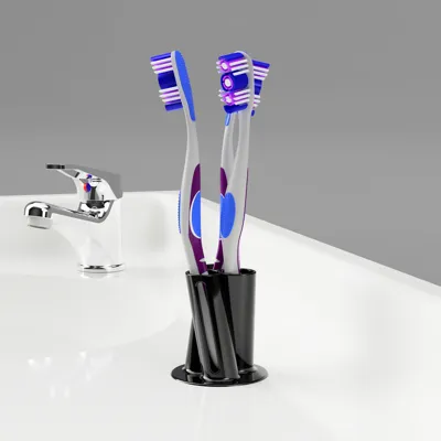 Toothbrush Holder with removable toothpaste cradle by bman642 - MakerWorld