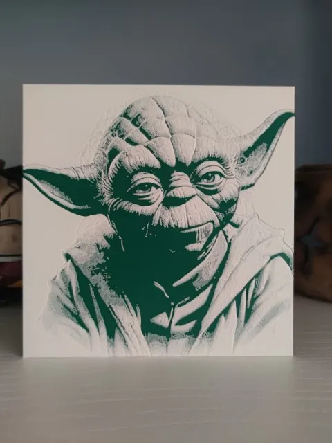 Hueforge Yoda by Litolunar - MakerWorld