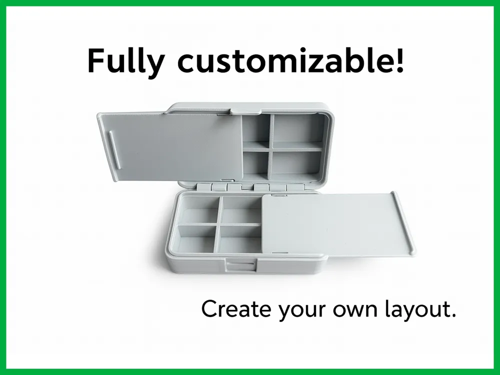 Parametric storage box with customizable dividers by Fleetwood ...