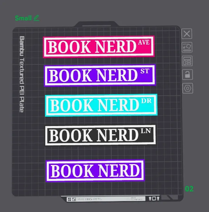 Bookshelf Sign - BOOK NERD (Multi. Options) by TheForbiddenNerd ...