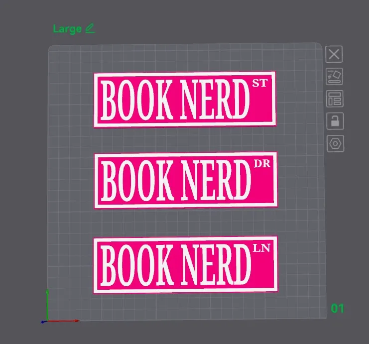 Bookshelf Sign - BOOK NERD (Multi. Options) by TheForbiddenNerd ...