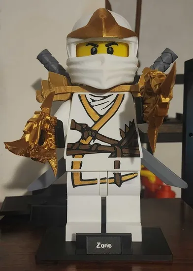 Big Block Ninjago Zane v2 - Free 3D Print Model - MakerWorld