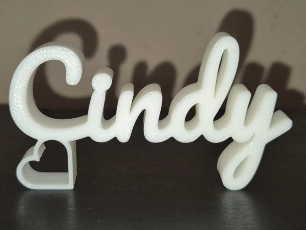 Cindy Name Sign Display Decor by GabT MakerWorld: Download Free 3D Models