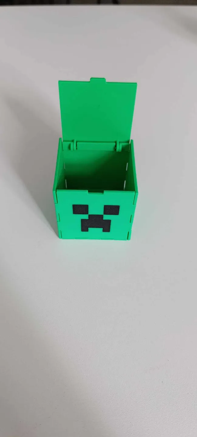 Creeper Minecraft box Remixed by AteCzek - MakerWorld