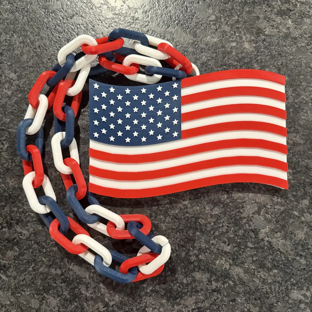 US Flag Turnover Chain by HYP3D Turnover Chains MakerWorld: Download ...